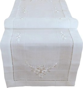 Ubrus Bílý květ 40 × 140 cm