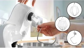 Bosch MUM58200 bílá / Kuchyňský robot / 1000W / mísa 3.9 L / 7 rychlos