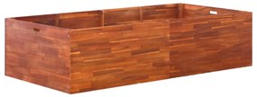 Vyvýšený truhlík akáciové dřevo 200 x 100 x 50 cm,  44022