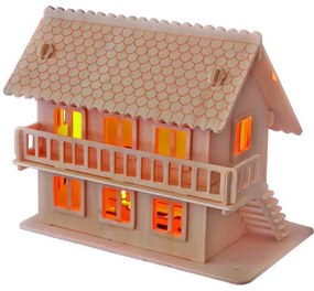 Woodcraft construction kit Woodcraft Dřevěné 3D puzzle vila