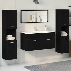 Sada koupelnového nábytku 4 ks Černý dub 90 x 38,5 x 46 cm 3334325
