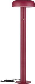 Vínová kovová LED stmívatelná stojací lampa (výška 142 cm) Noelia – Nova Luce