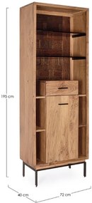 BIZZOTTO Dřevěný kabinet MANGAL 195x72 cm 0747419