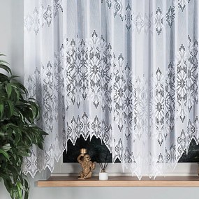 Dekorační oblouková krátká záclona na žabky EMILIA 160 bílá 340x160 cm MyBestHome