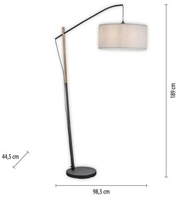 Zelená stojací lampa Sofie s papírovým stínidlem