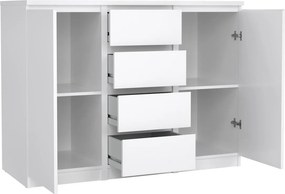 FALCO Komoda Simplicity 236 bílý lesk