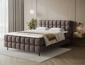 Kontinentální postel Sabrina 180x200, hnědá (tonall 22)