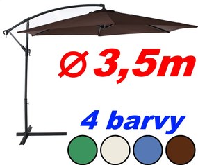 Slunečník 3,5m 4 barvy