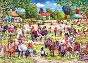 GIBSONS Puzzle Shetland Pony Club / 1000 dílků / 68 × 49 cm