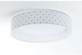 LED Stropní svítidlo GALAXY KIDS LED/24W/230V hvězdičky bílá/tyrkysová