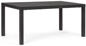 BIZZOTTO Rozkládací zahradní stůl HILDE 160x90 cm antracit