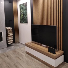 Lameo Dekorativní stěnová lamela mini - přírodní dub 16x30