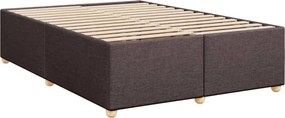 Box spring postel s matrací tmavě hnědá 160x200 cm textil 3286741