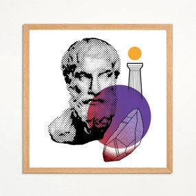 Jakub Hýnar | Mudrc Rám: Bílý, Velikost: 60 x 60 cm