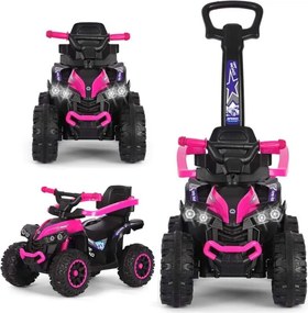 Dětské odrážedlo s vodící tyčí Milly Mally Wild 3v1 pink