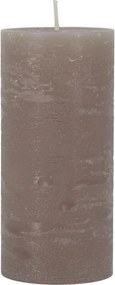 Béžovo-šedá válcová svíčka Macon Rustic Greige – Ø 7*15 cm / 60h