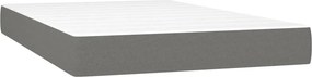 Box spring postel s matrací tmavě šedá 120x200 cm textil 3142002