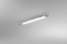 FAN LED-ATLANTIC-1XT8-60 Vodotěsné stropní svítidlo Atlantic Silver LED 1xT8 (zářivka v ceně), IP65, délka 60 cm - FANEUROPE