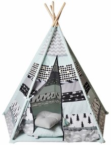 Vigvam design Gypsy Teepee Mint - čtvercové s doplňky