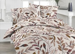 Florella Flanelové povlečení Kiery Beige Rozměr: 70x90 + 140x200 cm