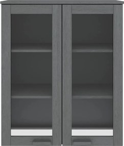 Nástavec na komodu HAMAR tmavě šedý 85 x 35 x 100 cm borovice 340506