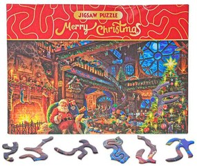 Puzzle Vánoce 75x50cm 468dílků v krabičce