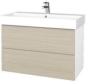 Dřevojas Koupelnová skříň VARIANTE SZZ2 85 Varianta: M01 Bílá mat / M01 Bílá mat