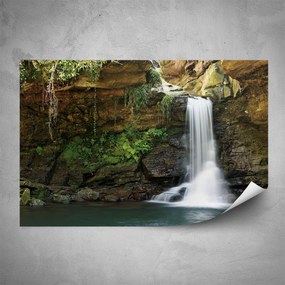 Plakát - Lesní vodopád 2 (60x40 cm) - PopyDesign