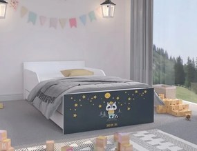 Tmavší dětská postel s noční oblohou 180 x 90 cm