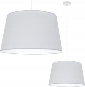 Závěsná Stropní Lampa Lustr S Šedým Stínidlem, Klasický Kužel, 44 CM, E27