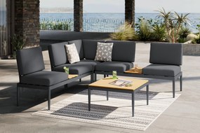 XXXLutz TERASOVÁ SEDACÍ SOUPRAVA 4dílné, kov, plast, textil Ambia Garden - Online Only zahradní nábytek - 002492007601