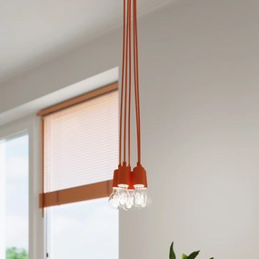 Sollux Lighting Závěsné svítidlo DIEGO 3 oranžové