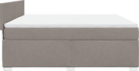Box spring postel s matrací taupe 180x200 cm textil 3285964