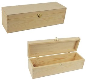 Dárková dřevěná krabička na víno 097090