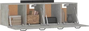 Nástěnné skříňky 2 ks betonově šedé 80 x 35 x 36,5 cm kompozit 3115655