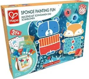 Hape Zábavné malování s houbičkou / od 3 let