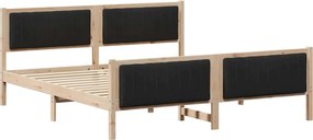 Rám postele Hnědo-černá 180 x 200 cm Masivní borovicové dřevo 3394305