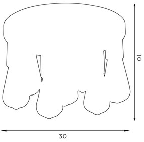 Bodové svítidlo FILO 7xE27/60W/230V černá