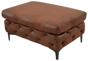 Designová taburetka Rococo antik hnědá