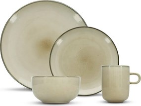 Kameninová jídelní sada 16 ks pro 4 osoby Meridian – Salt&amp;Pepper