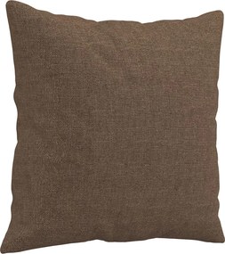 2místná pohovka s polštáři hnědá 120 cm textil 3200904