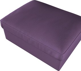 Potah na podnožku Kivik barva fialová látka pletený vzor