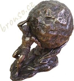 Soška Sisyfos – řecká mytologie, symbol vytrvalosti a lidského úsilí, dekorace do pracovny, Veronese WU77845A1 (Sisyfovská práce – soška Veronese)