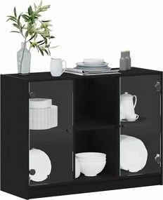 Servírovací skříň Černý dub 100 x 37 x 75.5 cm 3329302