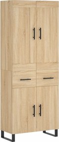 Skříň highboard dub sonoma 69,5 x 34 x 180 cm kompozitní dřevo 3199900