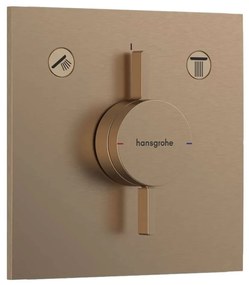 Hansgrohe DuoTurn E - Baterie pod omítku, pro 2 spotřebiče, kartáčovaný bronz 75417140