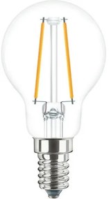 LED žárovka E14 Philips Classic Filament P45 2W (25W) teplá bílá (2700K)