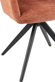Oranžová jídelní židle Louna - 56*58*85 cm