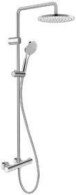 Duravit - Sprchový set s termostatem, průměr 25 cm, 3 proudy, chrom TH4282008010