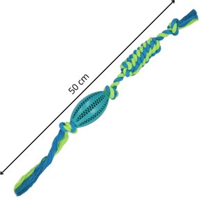 Interaktivní hračka pro psy - Přetahovadlo s míčem na pamlsky SPRINGOS PA0292
